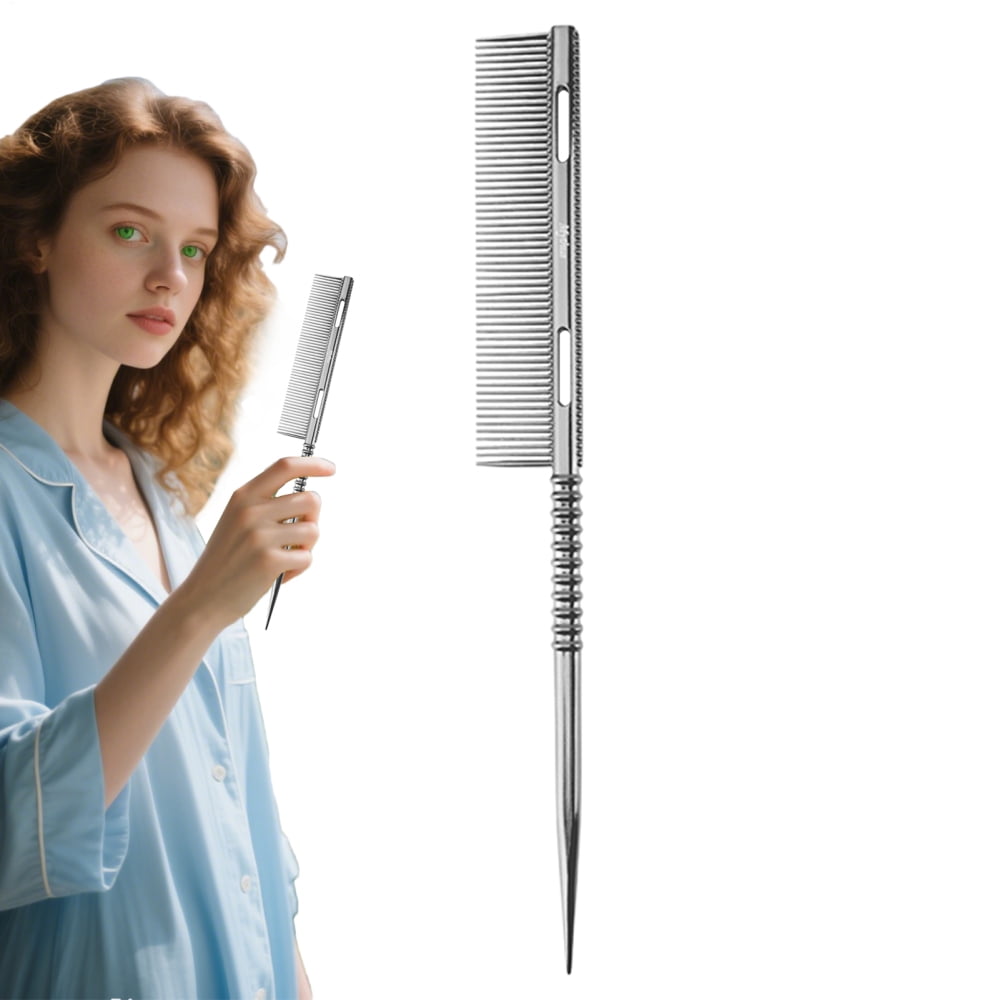 Kisronda Hair Styling Pointed Tail Comb Hair Brush with Fine Parting ...