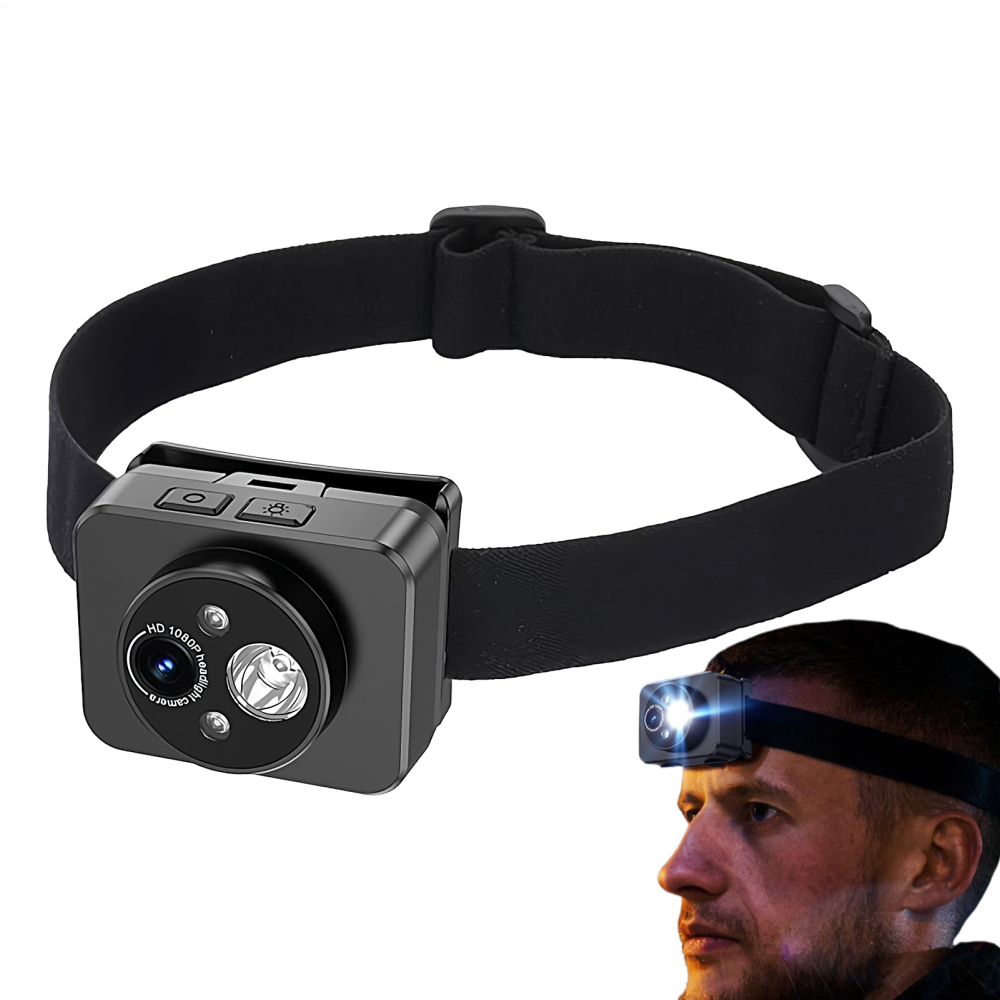 Kisronda Head-Mounted Action Camera Head Mounted Camera With Light ...