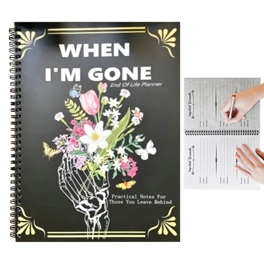 Kisronda Peace of Mind Planner Death Planner Organizer Notebook Journal ...
