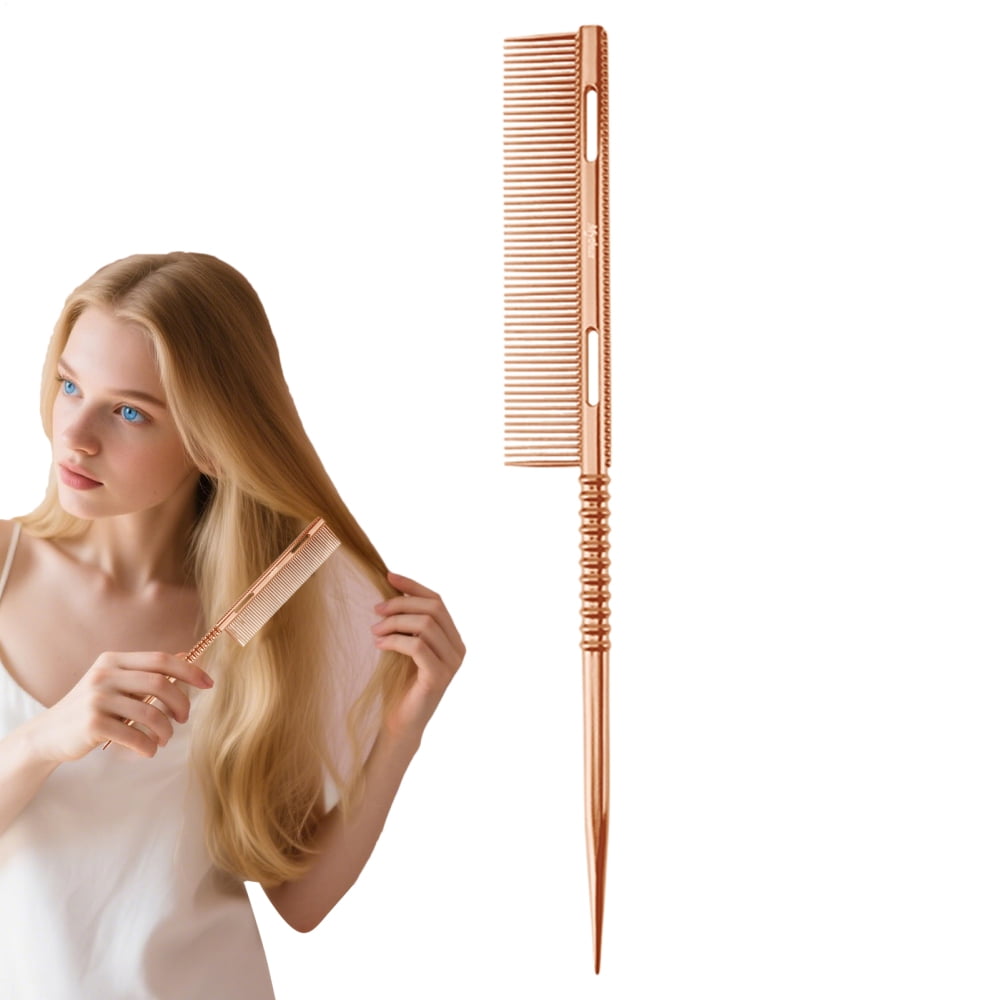 Kisronda Pointed Tail Hair Comb Hair Brush with Fine Parting Tooth ...