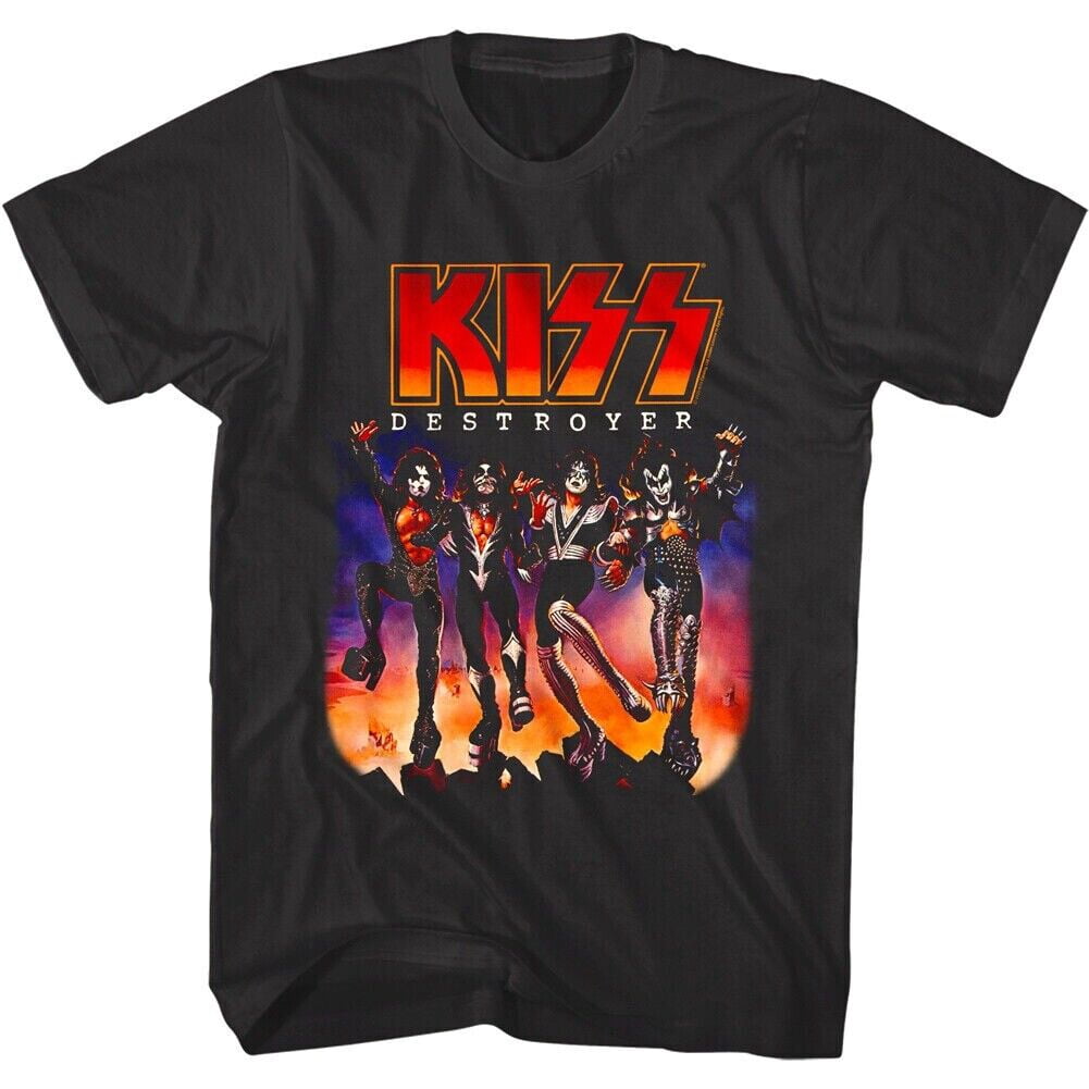 Kiss Destroyer Album Cover Mens T Shirt NYC Rock Band Concert Tour ...