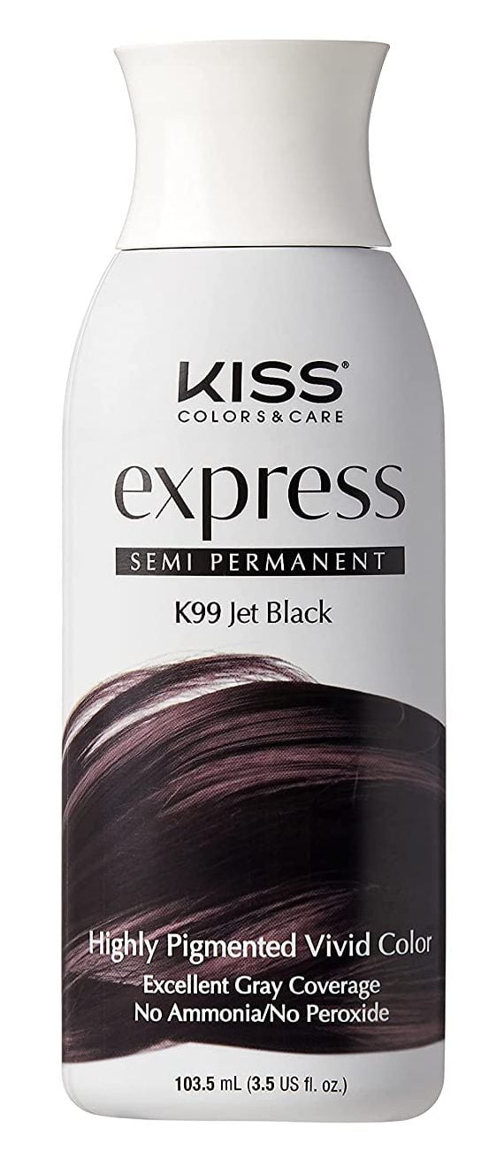 Kiss Express Color #K99 Semi- Permanent Jet Black 3.5 Ounce (103ml ...