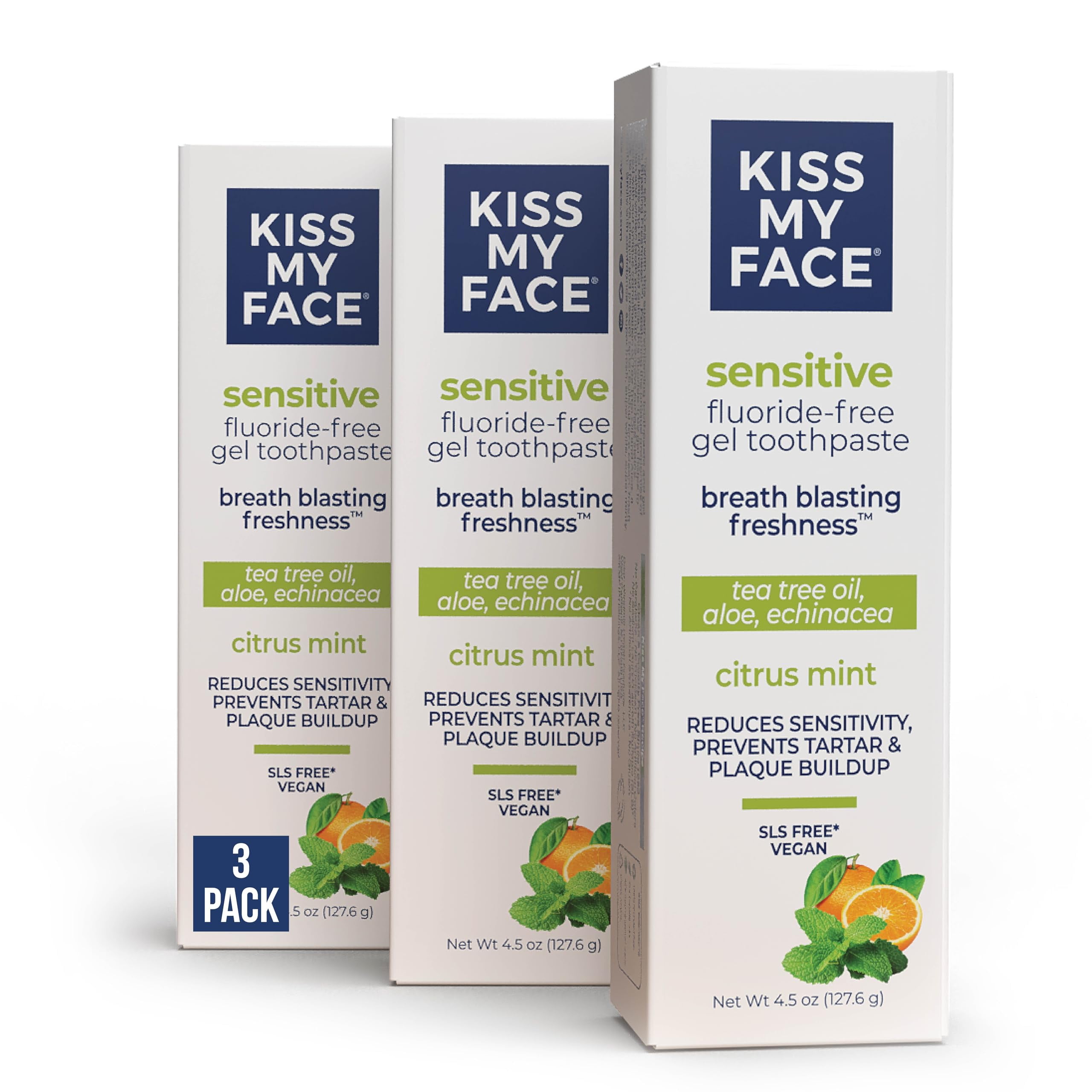 Kiss My Face Sensitive Toothpaste Gel, Citrus Mint Gel, Protection For ...
