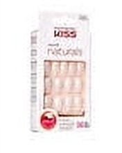 Kiss Fake Nails Natural Long Oval Tip Acrylic KSN01C 28pcs - Walmart.com