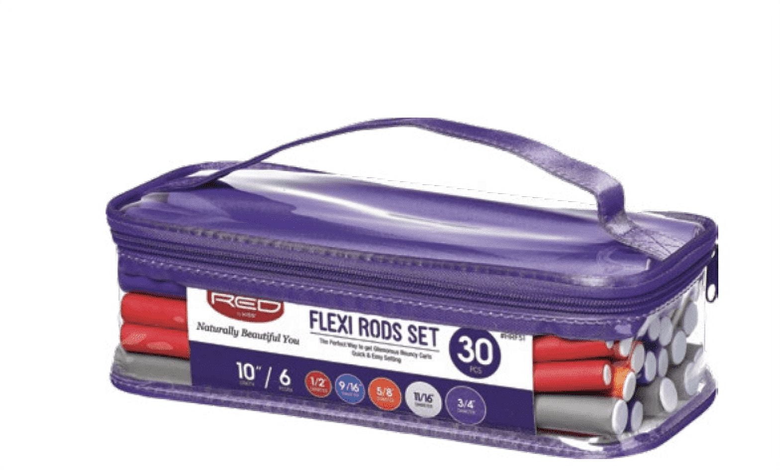 Kiss Flexi Rods 10" (HRF51 Flexi Rods 10” Sets 30pcs) - Walmart.com