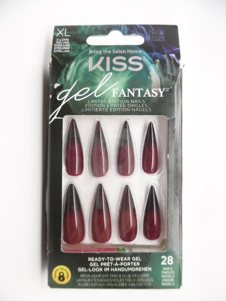 Kiss Gel Fantasy Limited Edition Halloween Fake Nails XL, Sleepless ...