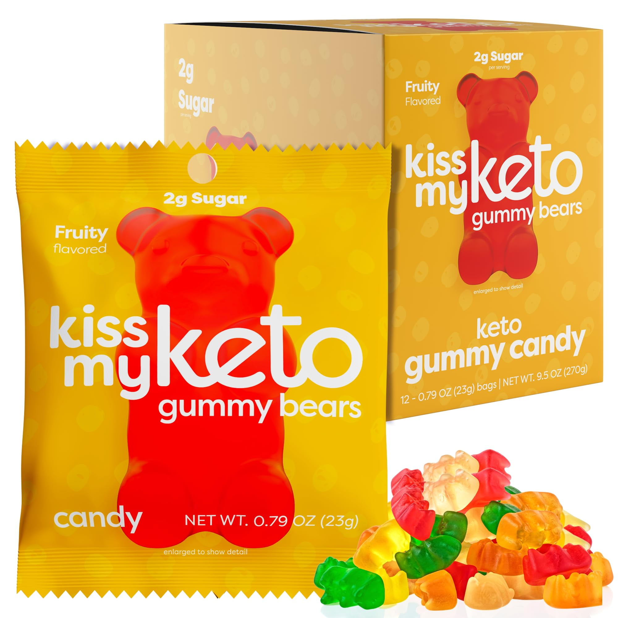 Kiss My Keto Gummies KEF16 Candy - Low Carb Candy Gummy Bears, Keto ...