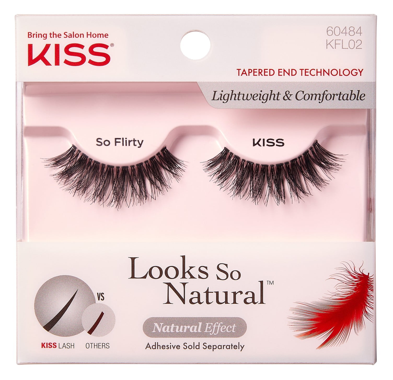 Kiss Looks So Natural Lashes Flirty (Pack of 3) - Walmart.com