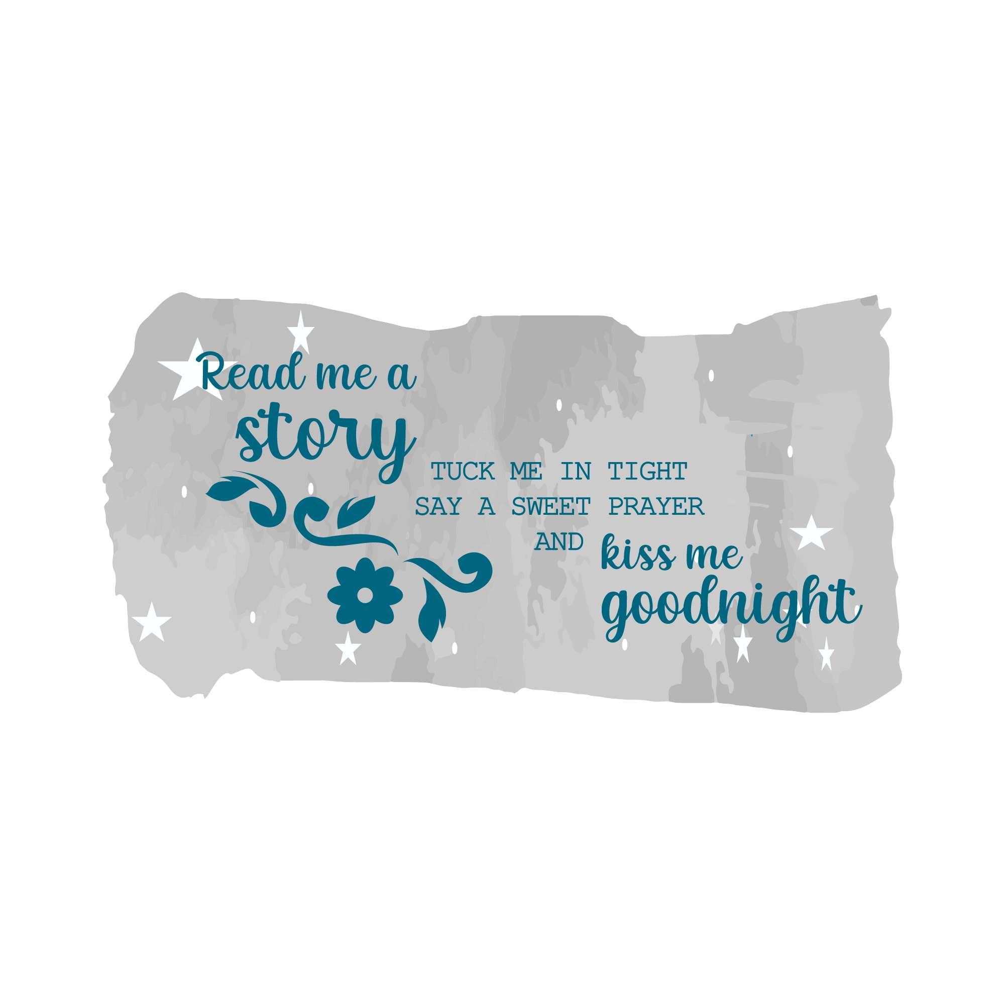 Kiss Me Goodnight Say A Sweet Prayer Tuck Me Tight Quote Design Wall ...