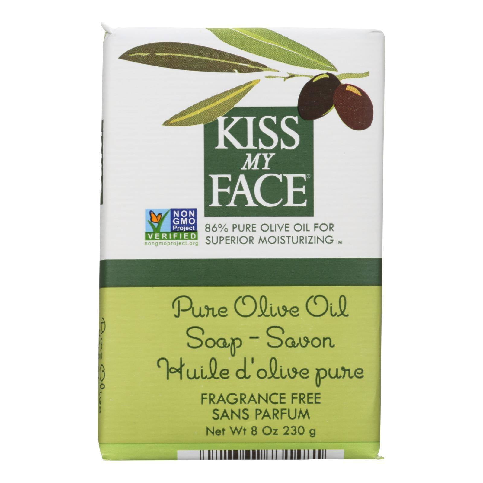 Kiss My Face Bar Soap Pure Olive Oil Fragrance Free - 8 oz - Walmart.com