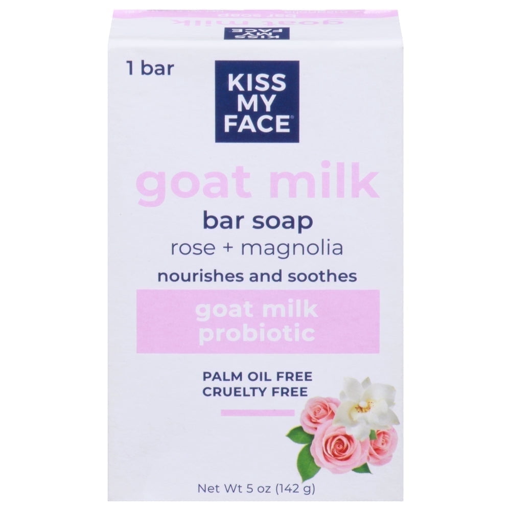 Kiss My Face - Br Soap Goatmlk Rose/magn - 1 Each-5 Oz - Walmart.com