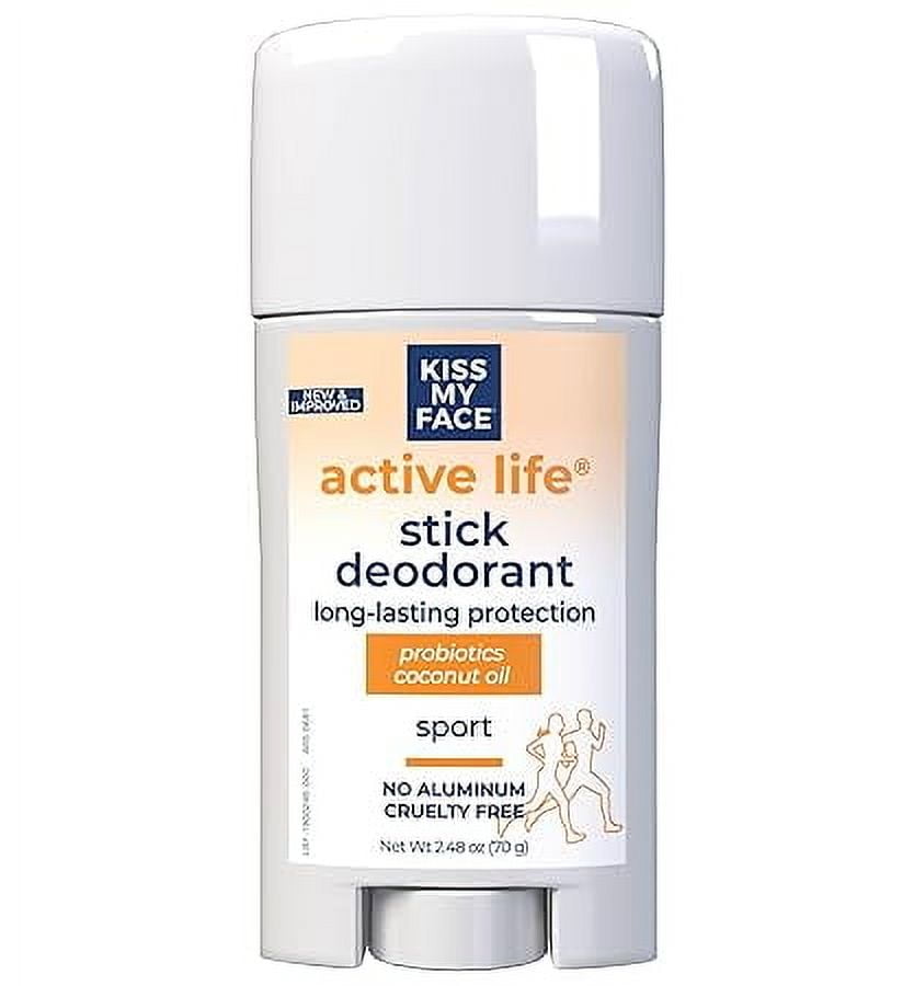Kiss My Face - Natural Active Life Deodorant Stick Aluminum Free Sport ...