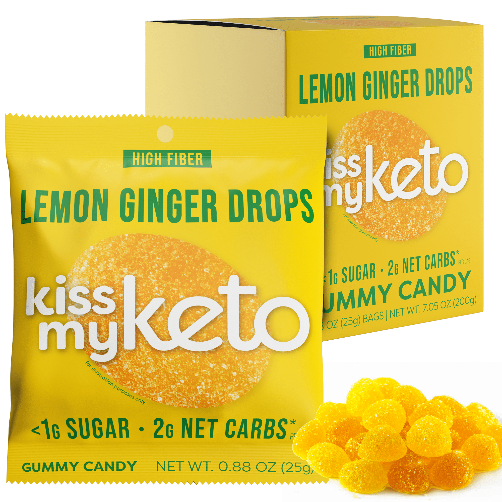 Kiss My Keto Gummies Candy – Low Carb Candy Lemon Ginger Drops, Keto ...