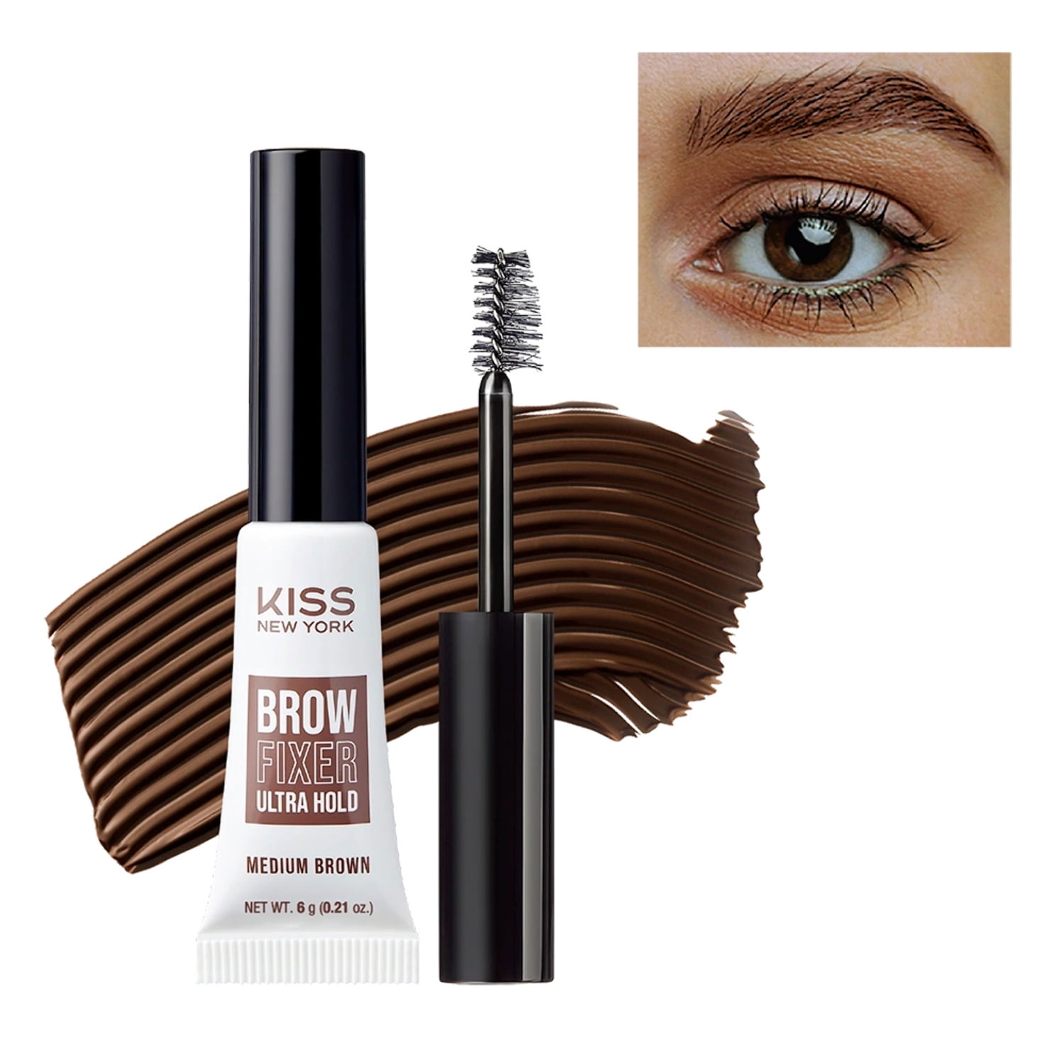 Kiss New York Professional Brow Fixer Glue - Extreme Hold for Sculpted ...