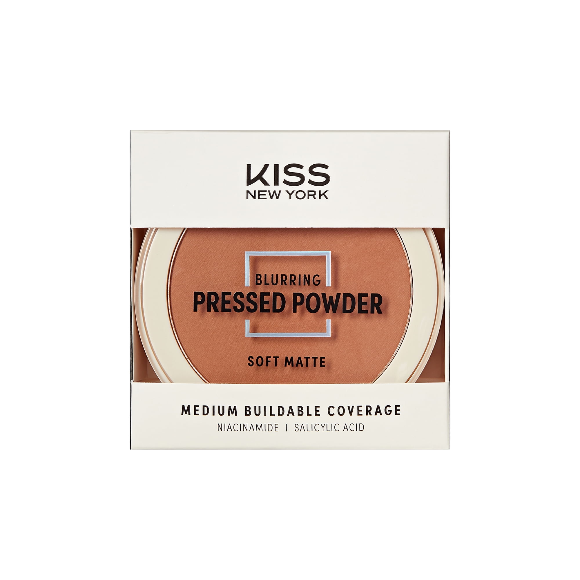 Kiss New York Soft Matte Pressed Powder (Deep Honey 0.28 Oz), Blurring ...