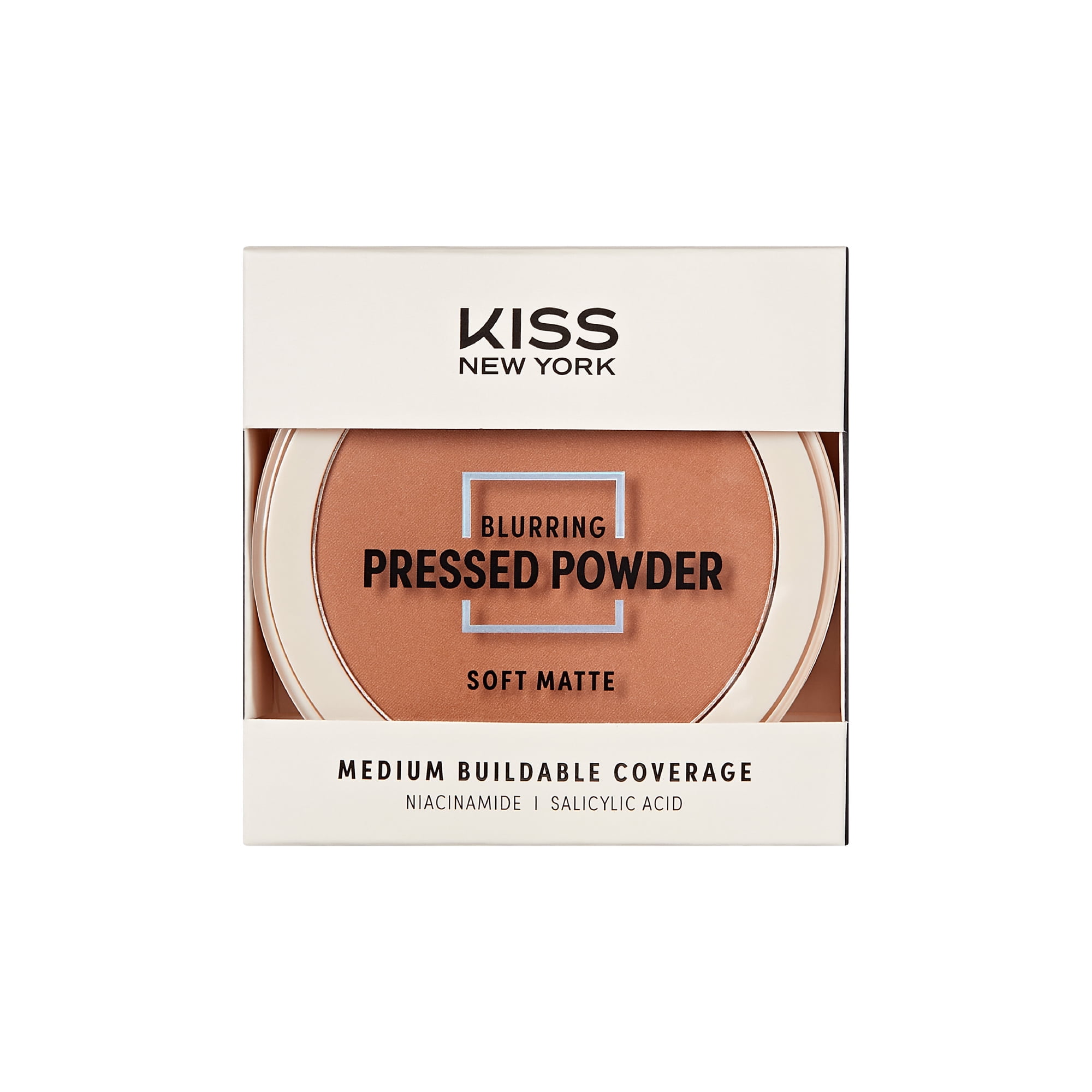 Kiss New York Soft Matte Pressed Powder (Warm Coconut), Blurring ...