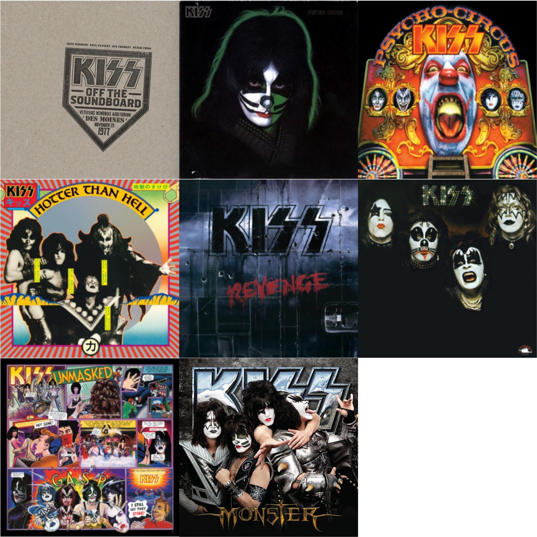 Kiss Off The Soundboard: Live In Des Moines (2LP) & Peter Criss & Psycho Circus & Hotter Than ...