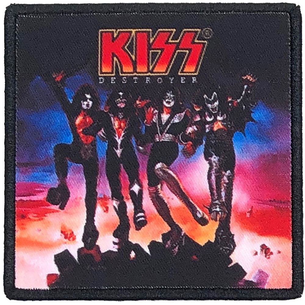 Kiss Patch Destroyer Album Cover Band Logo new Official Black Printed ...