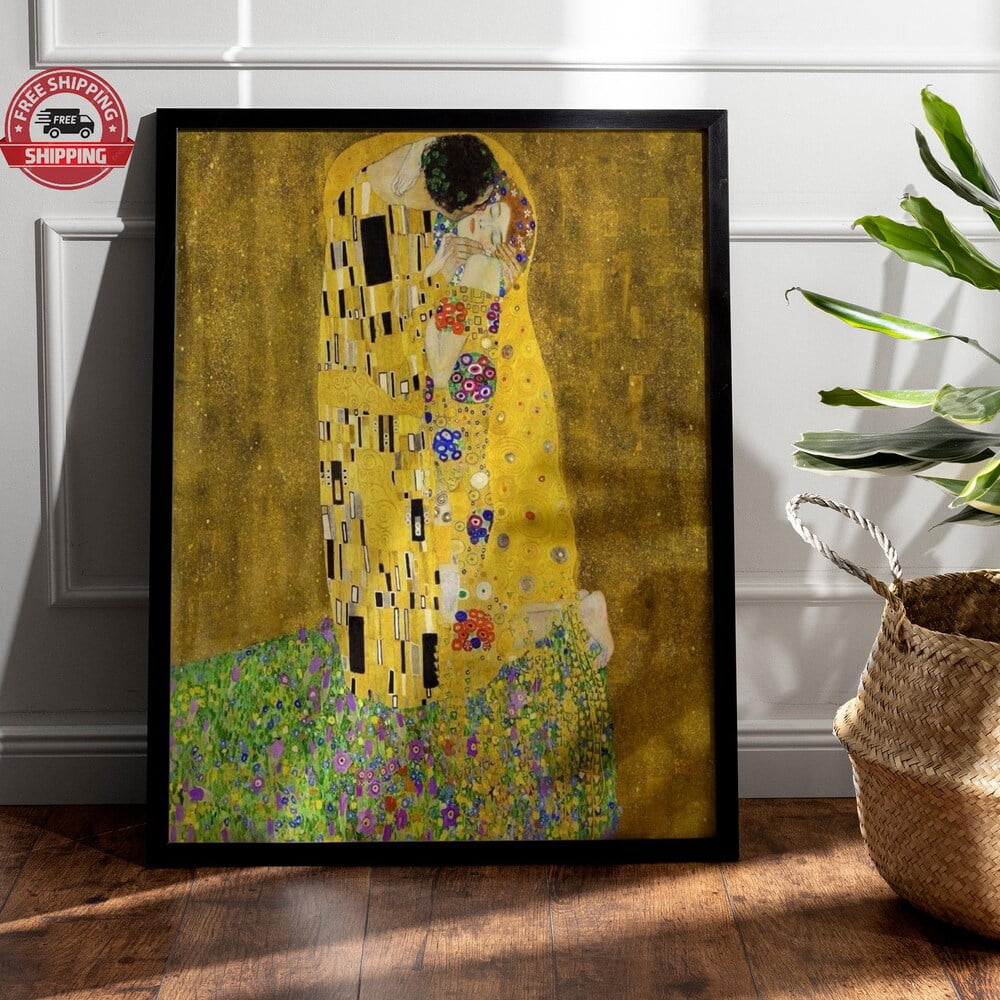 The Kiss Poster, Gustav Klimt Print, Gift For Her, Gustav Klimt ...