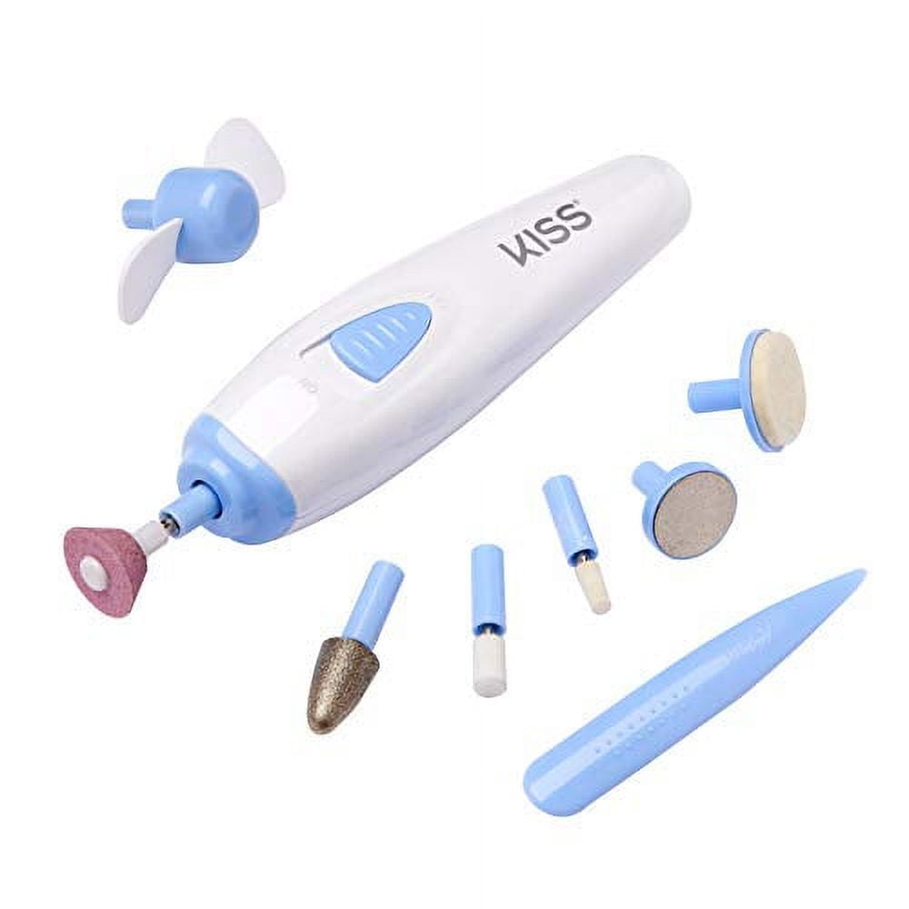 Kiss Products Professional Manicure & Pedicure Kit, Battery Operated ...