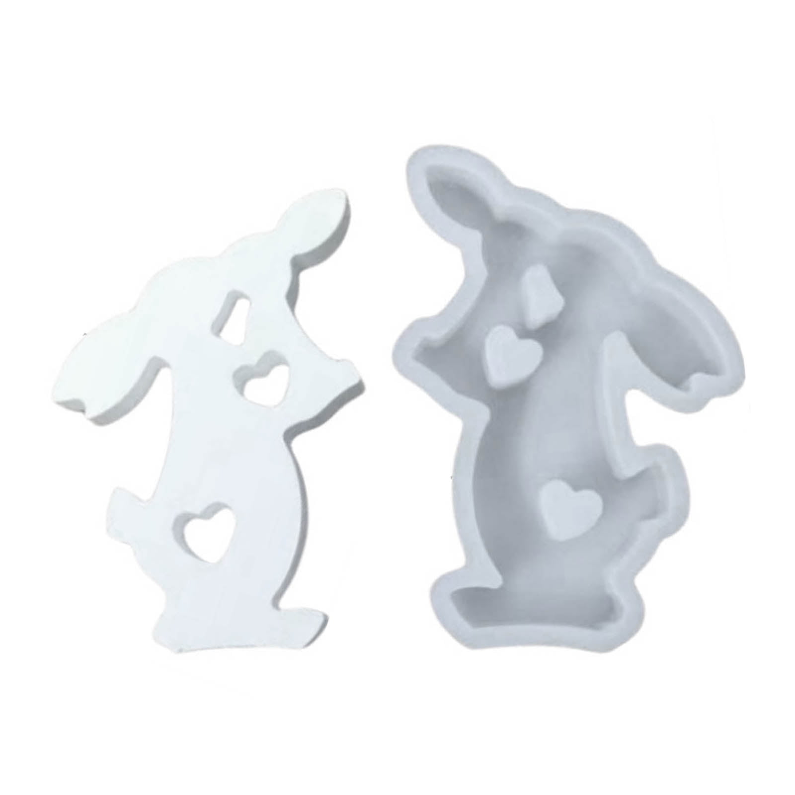 Kiss Rabbit Silicone Mould DIY Candle Molds Castings Mould Handmade ...