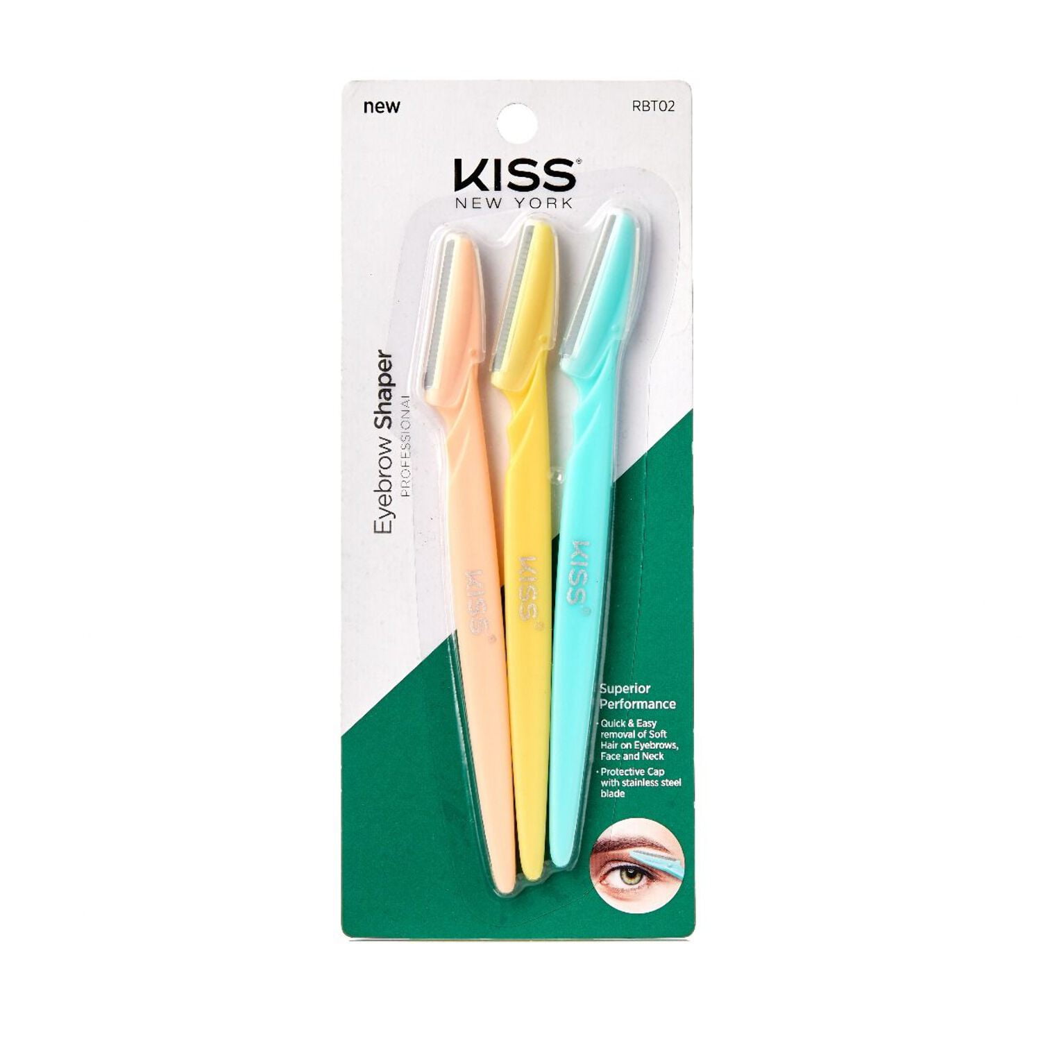 Kiss Red Beauty KNY Eyebrow Shaper 3pcs RBT02 - Walmart.com