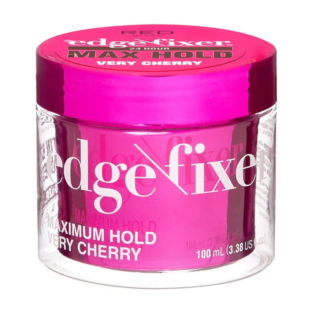 Kiss Red Edge Fixer Gel Maximum Hold Jar, Very Cherry, 3.38 oz ...