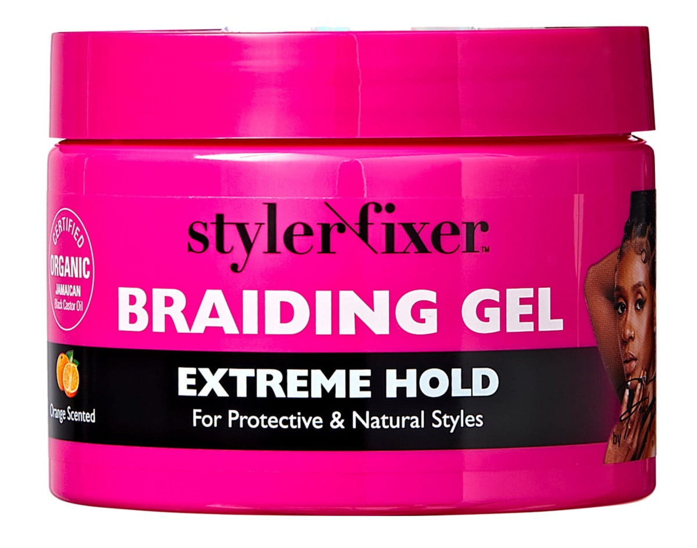 Kiss Red Styler Fixer Braiding Gel Extreme Hold 6 Ounce Jar (177ml ...