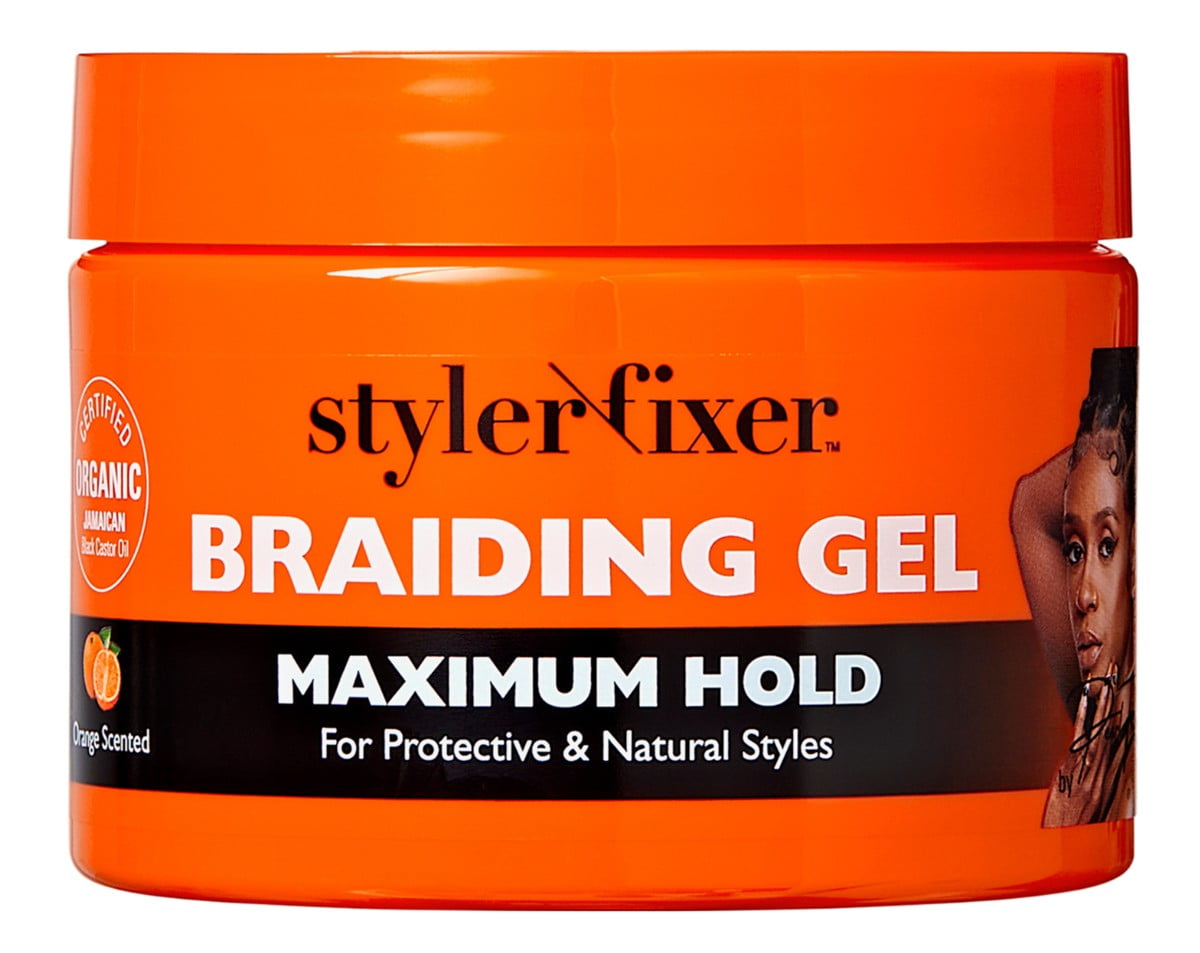Kiss Red Styler Fixer Braiding Gel Maximum Hold 6 Ounce Jar (177ml ...