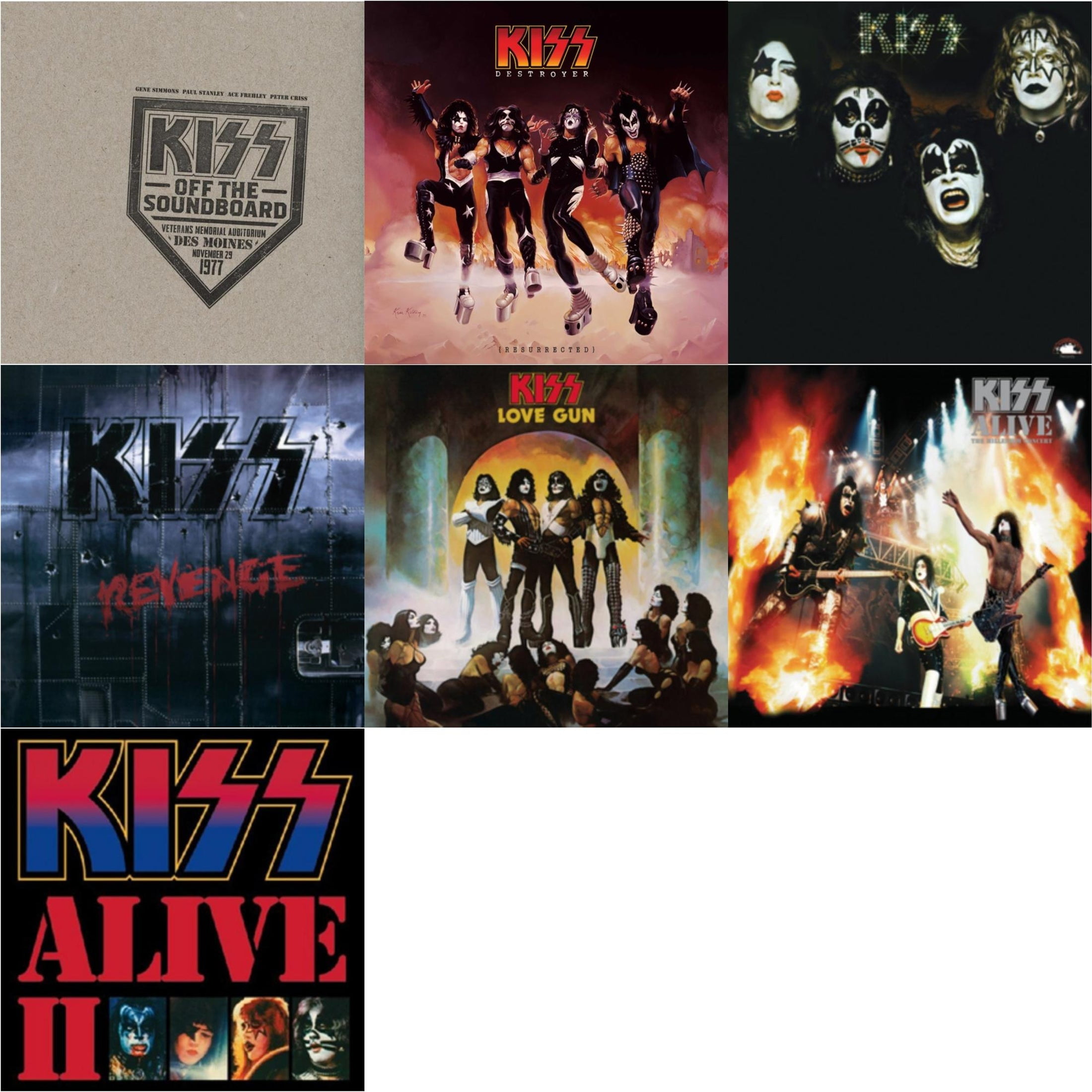Kiss Off The Soundboard: Live In Des Moines (2LP) & Destroyer ...