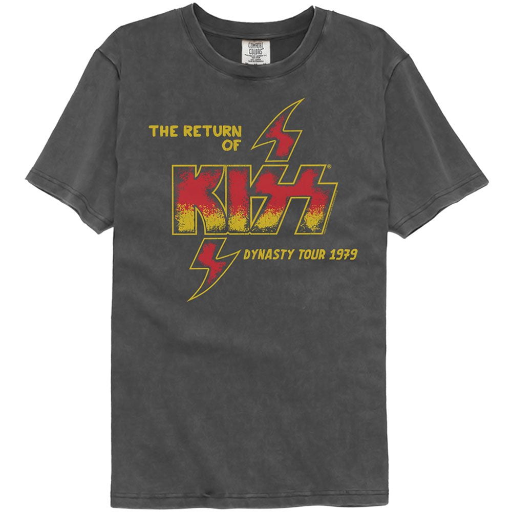 Kiss The Return Of Kiss 1979 Comfort Color Pepper Adult T-Shirt M ...