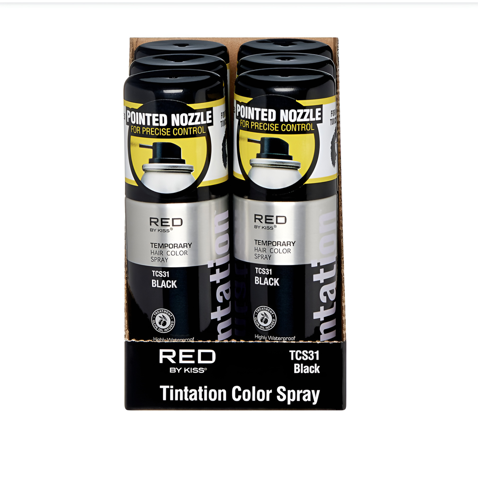 Kiss Tintation Color Spray 1.5 oz Jet Black #TCS34 - Walmart.com
