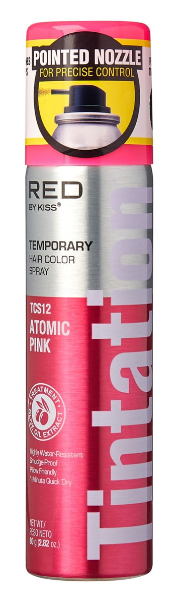Kiss Tintation Temporary Color Spray Atomic Pink 2.82 Ounce (Pack of 3 ...