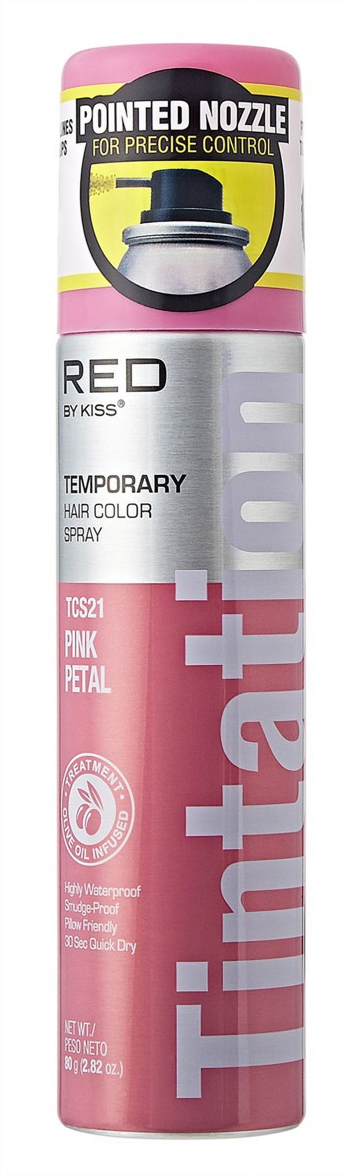 Kiss Tintation Temporary Color Spray Pink Petal 2.82 Ounce (Pack of 3 ...