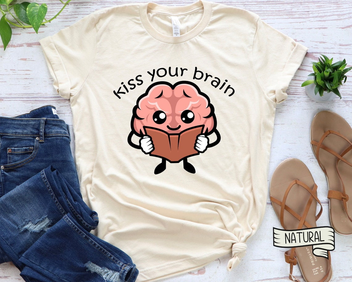 Kiss Your Brain Teacher Shirt, Teacher Tee, Teacher Appreciation Gito ...
