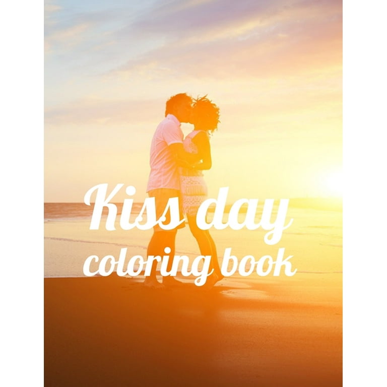 coloring book kiss