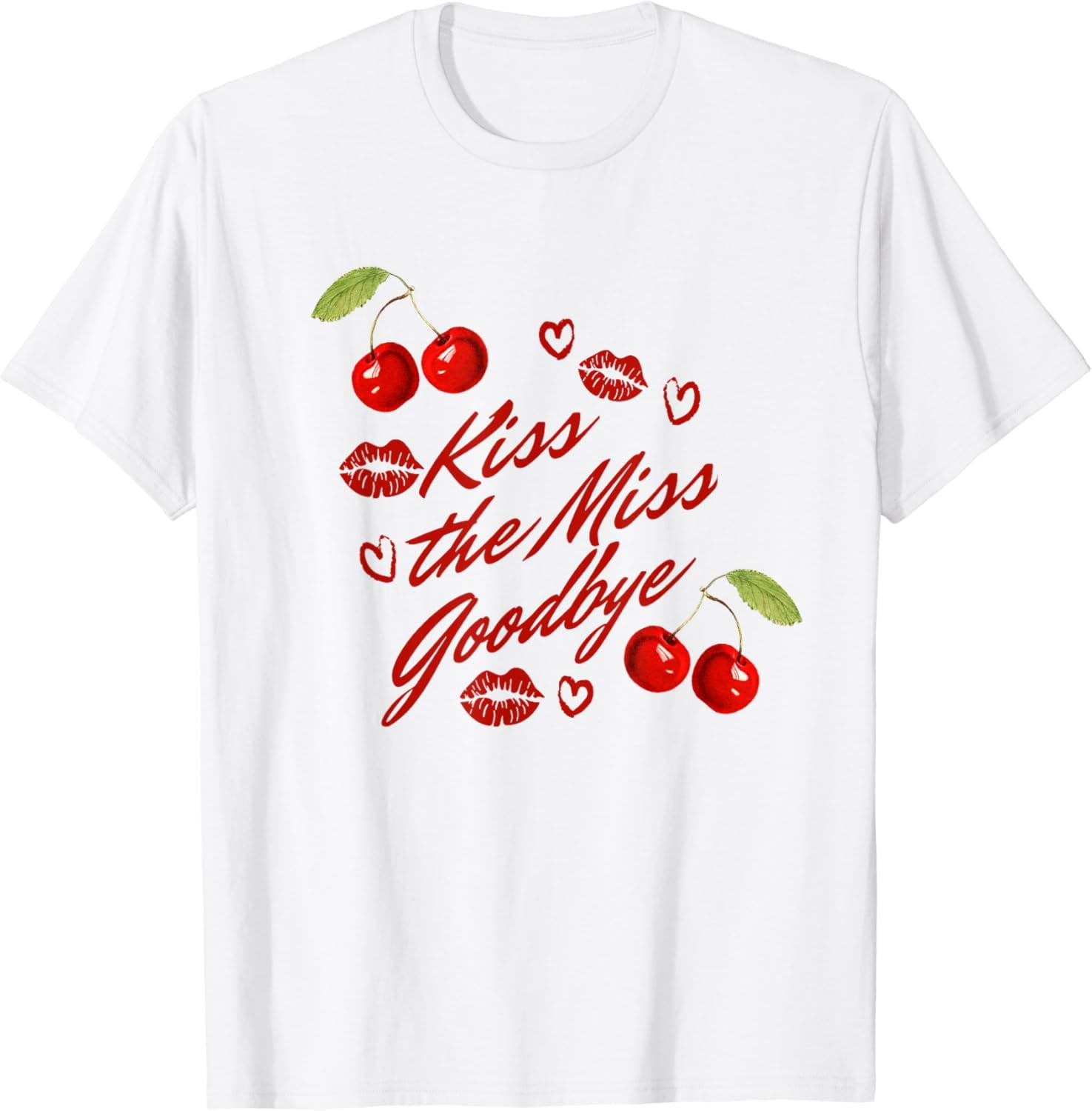 Kiss the miss goodbye bachelorette party 2024 cherries T-Shirt ...