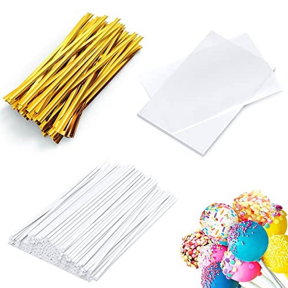 KissDate 6 Inch Cake Pop Sticks Pack of 300 – Sturdy Lollipop Sticks ...