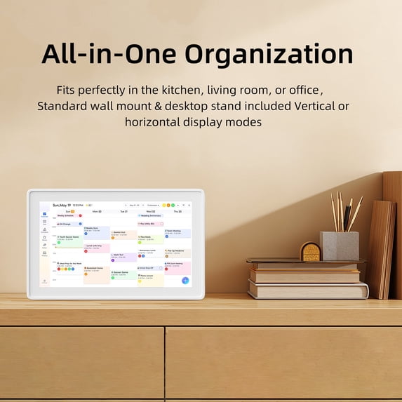 KissRabbit Digital Calendar, 15.6 Inch Wall Planner Electronic Calendar ...