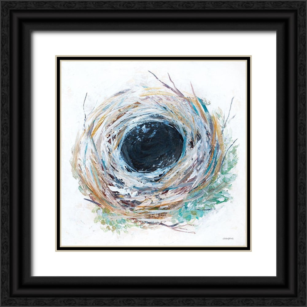 Kissell, Mackenzie 15x15 Black Ornate Wood Framed with Double Matting ...