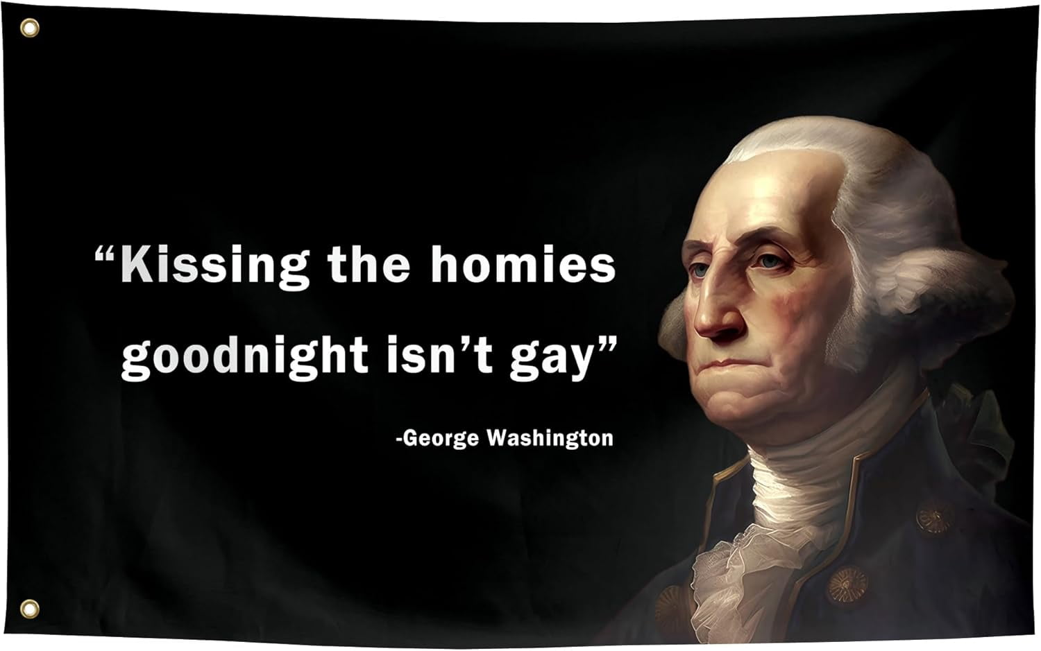 Kissing Homies Goodnight Funny Quote Flags Meme Cool Flags Banner 3x5 ...