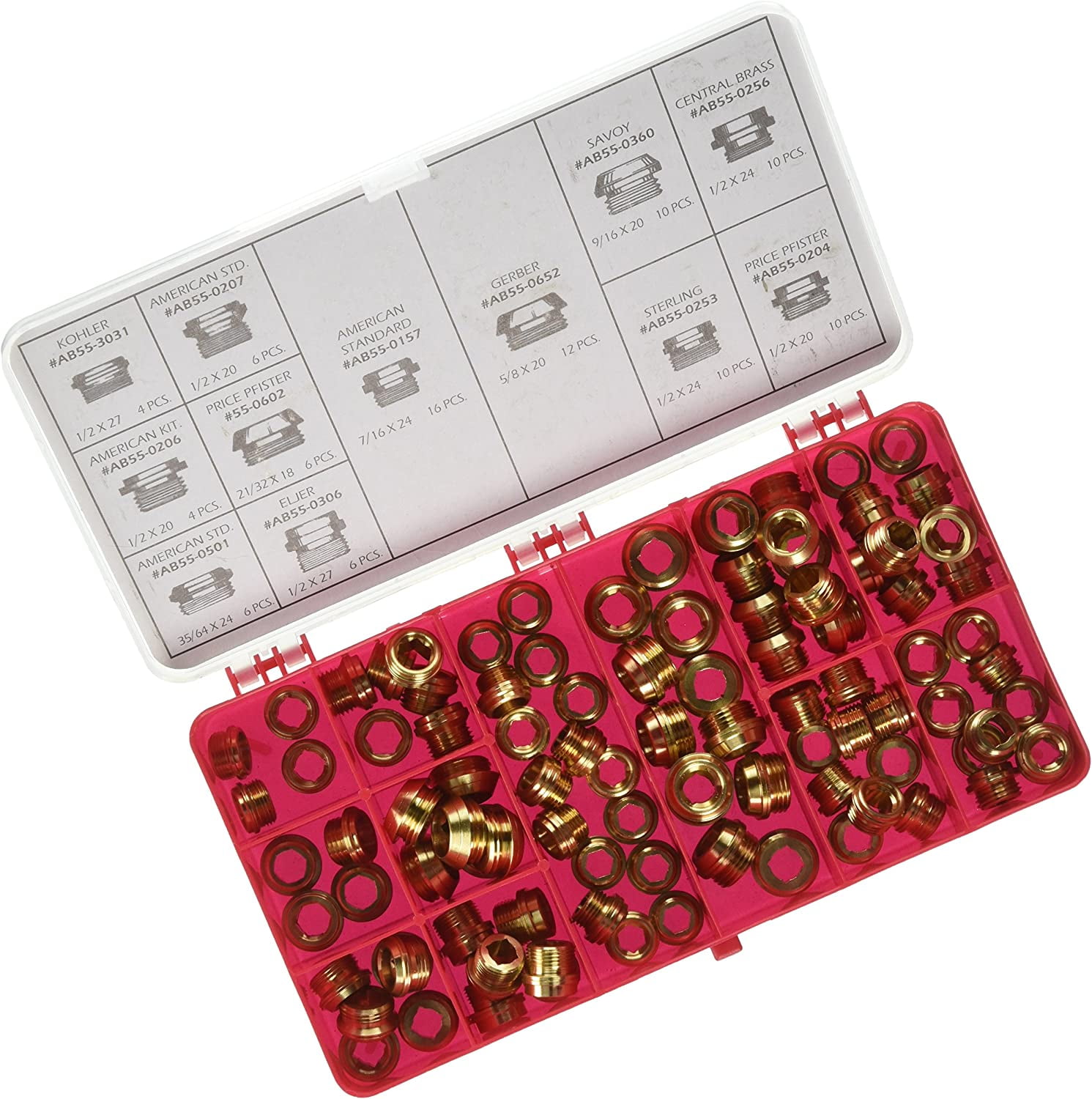 Kissler & Co. AB555-1130 Bibb Seat Kit (100 Piece) - Walmart.com