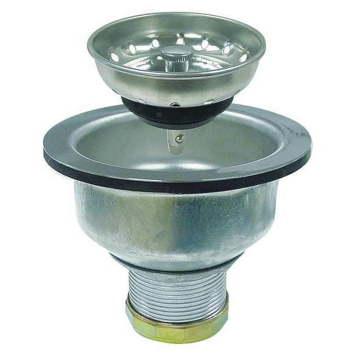Kissler Drain Assembly,1-1/2" D,Brass, SS,Chrome 59-2045 - Walmart.com