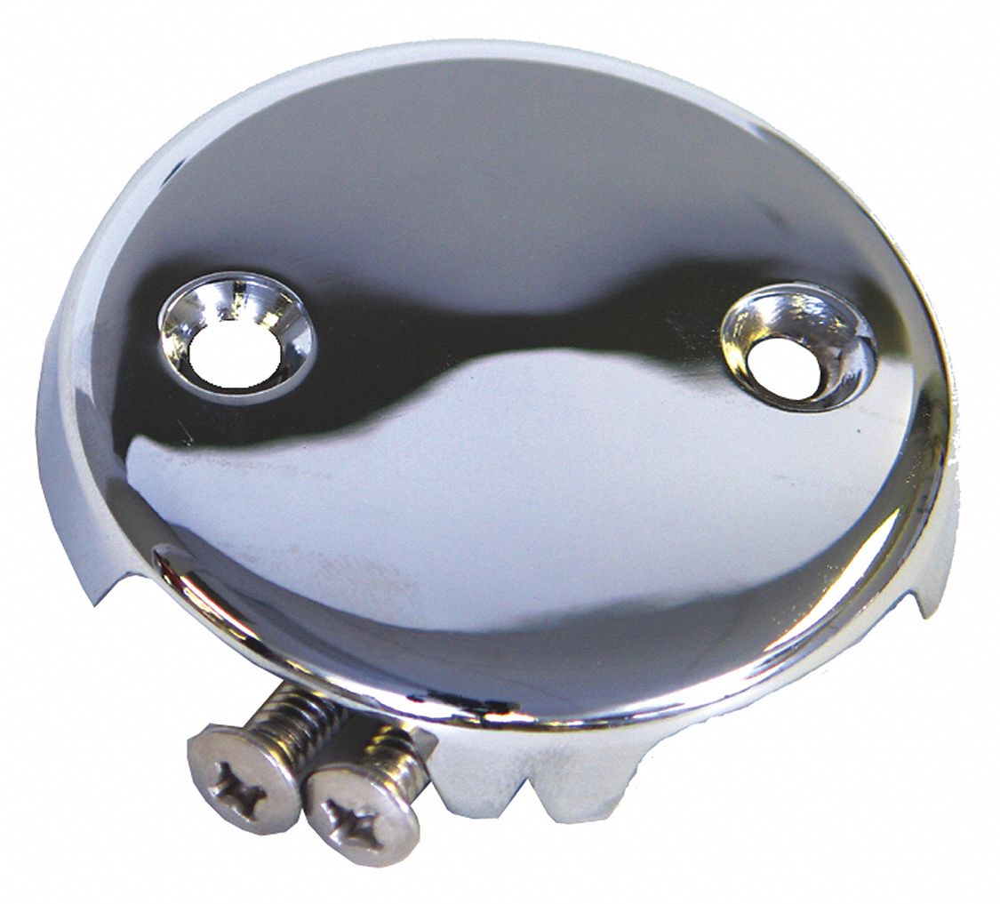 Kissler Overflow Face Plate,1/2 in H,Silver 42-7132 - Walmart Business ...