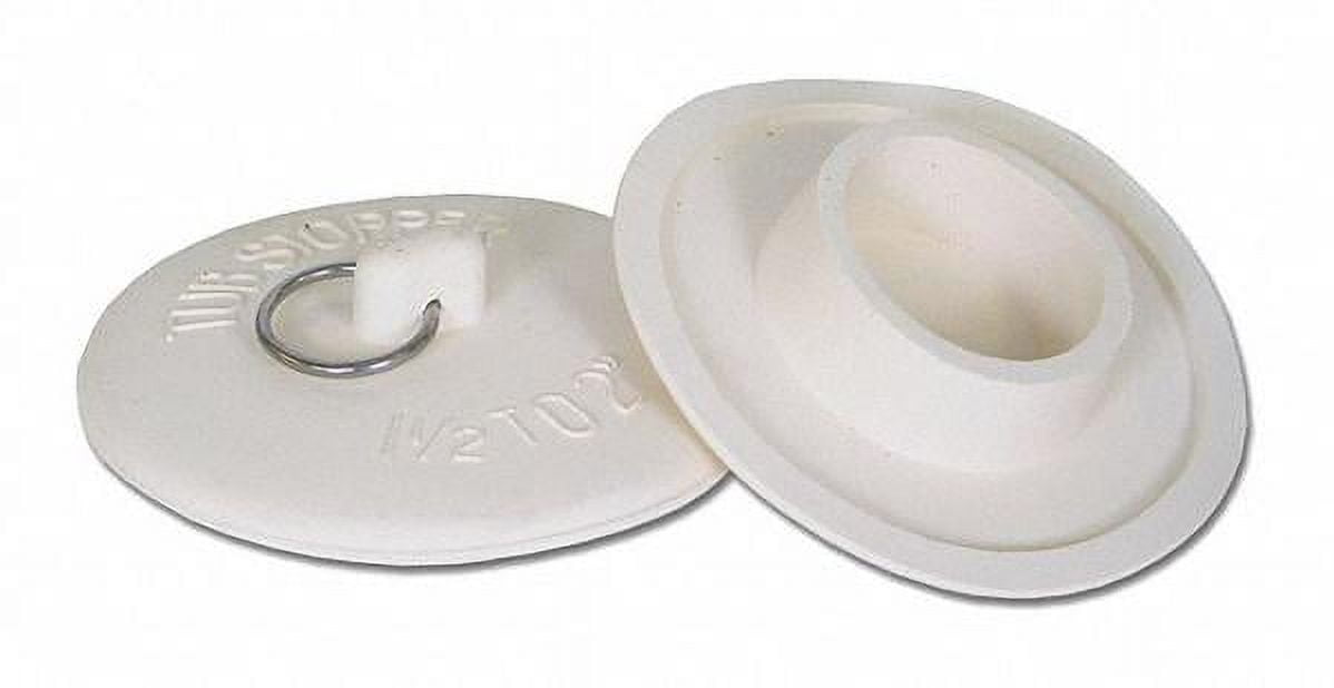 Kissler Rubber Stopper, 1 1/2 in to 2 in dia., White - 59-X000 ...