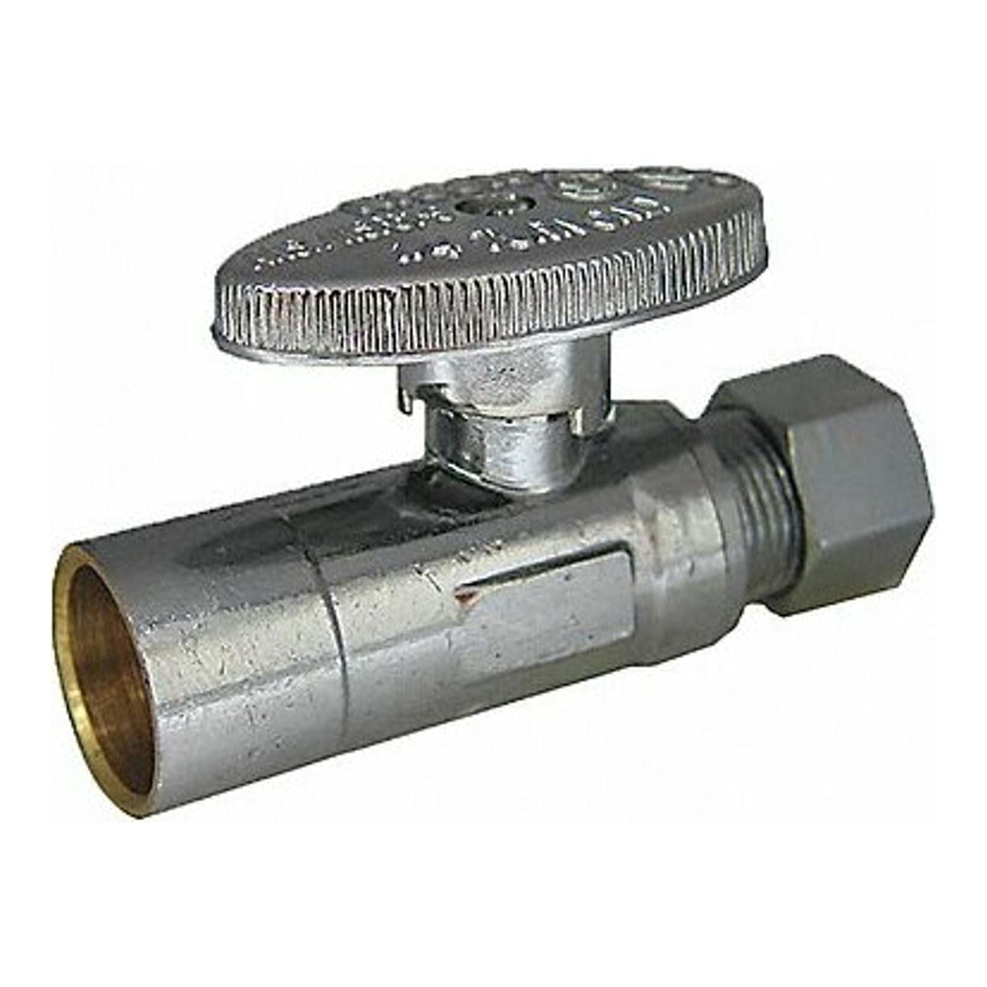 Kissler Water Supply Stop,Brass,1/4-Turn,1/2" 88-9010 - Walmart.com