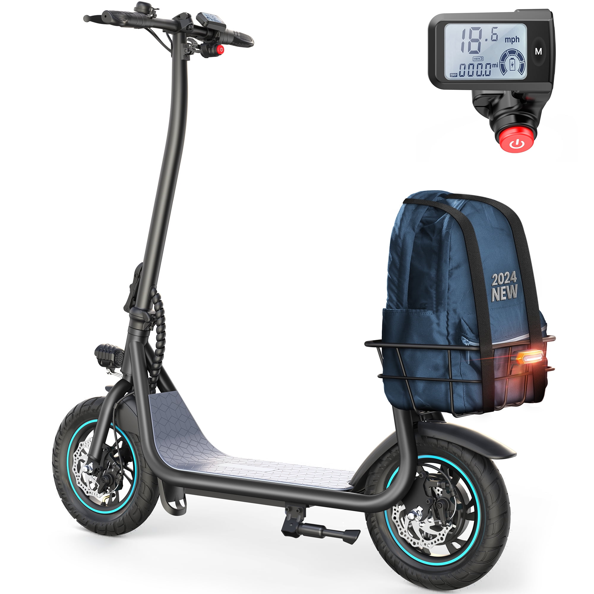 Kistp 550W Electric Scooter for Adults, 12 inch Commuter Electric ...