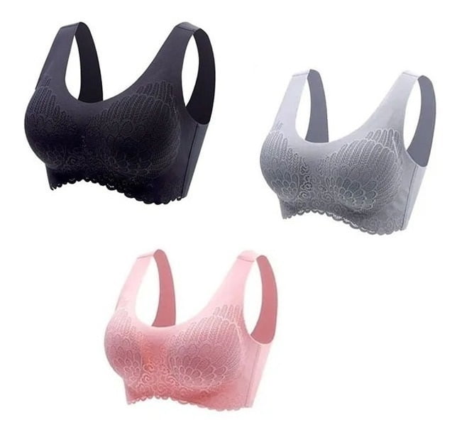 Kit 3 5d Modern Bra Removable Cup Promotion - Walmart.com