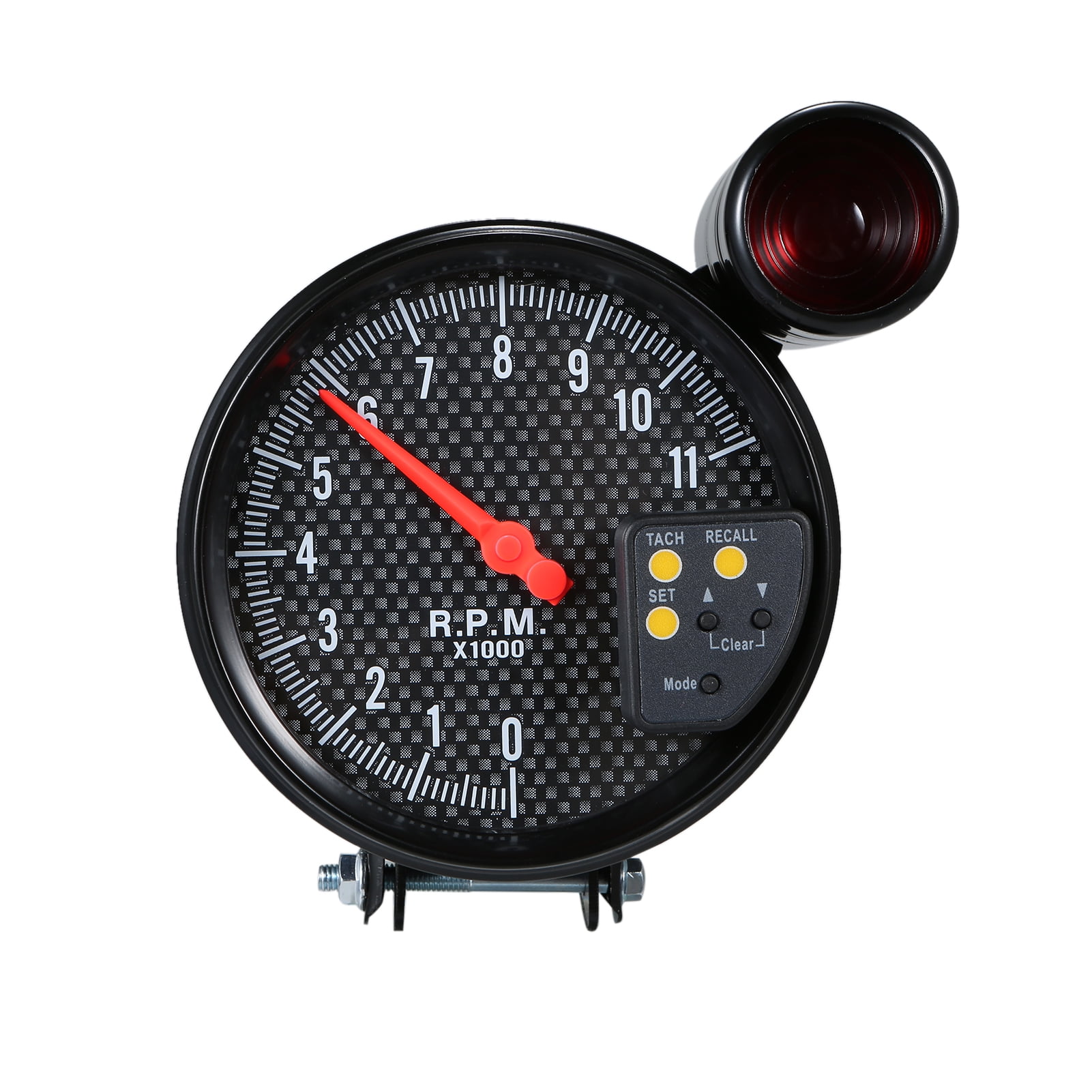 Kit 5 Inch Diameter Tachometer Carbon Fiber Face 7 Colors Optional With ...