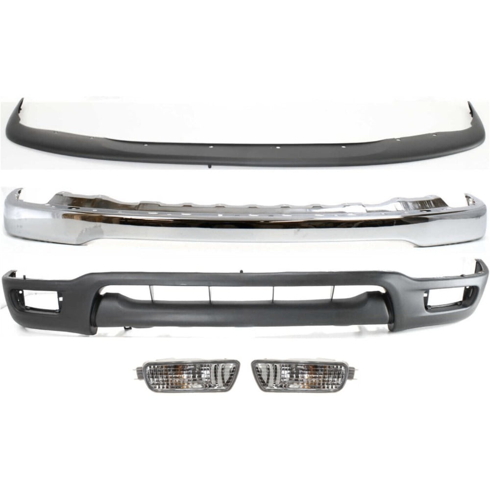 Kit Bumper Face Bars Front Chrome For 2001-2004 Toyota Tacoma - Walmart.com